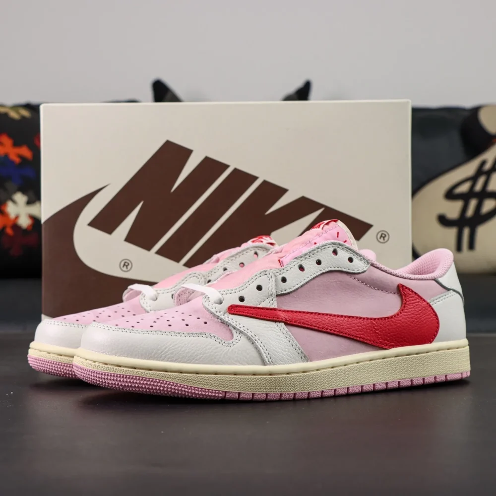 Travis Scott x Air Jordan 1 Low OG Tropical Pink - ETKICK Reps